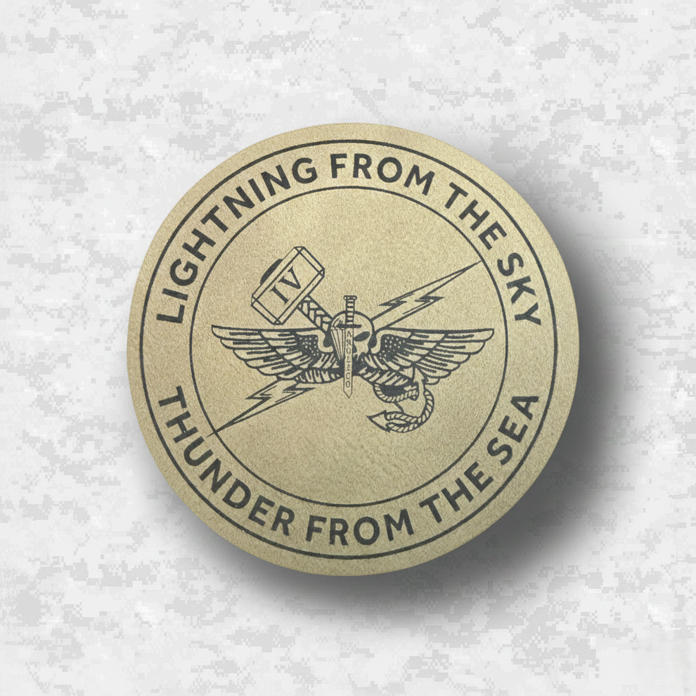 Leather Patch | 4th ANGLICO | Lightning From The Sky, Thunder From The ...